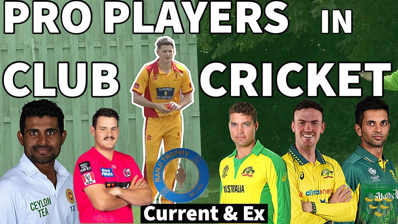 INTERNATIONAL CRICKETERS PLAYING IN CLUB CRICKET - YouTube
