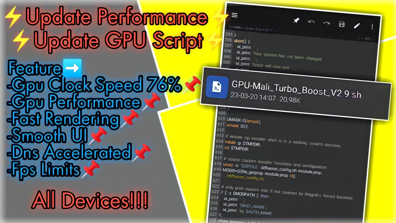 Update..!!! ⚡Script SmartPack Kernel Manager Gpu-Mali Turbo Boost⚡ | No Root - YouTube