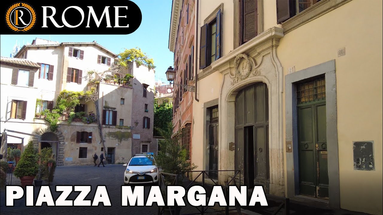 Rome guided tour Piazza Margana - Piazza Mattei [4K Ultra HD] - YouTube