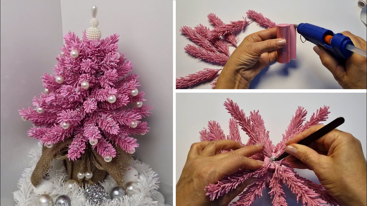 🎄How to make a miniature Christmas Winter Tree DIY !🎄Perfect Christmas ...