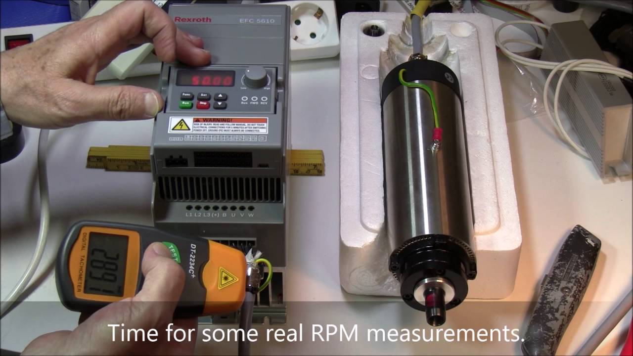 First run of the Bosch Rexroth EFC 5610 VFD - YouTube