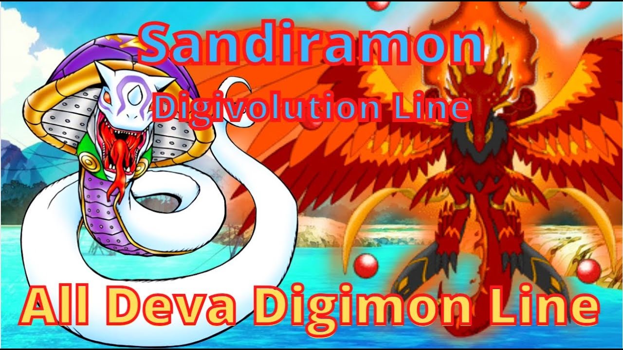 Digievolution Line of Sandiramon from the 12 Devas serves the Digimon ...
