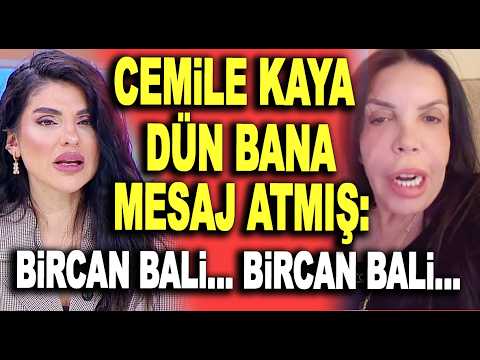 Bircan Bali Cemile Kaya'nın kendisine gönderdiği mesajı taklit yaparak anlattı! / Magazin Turu