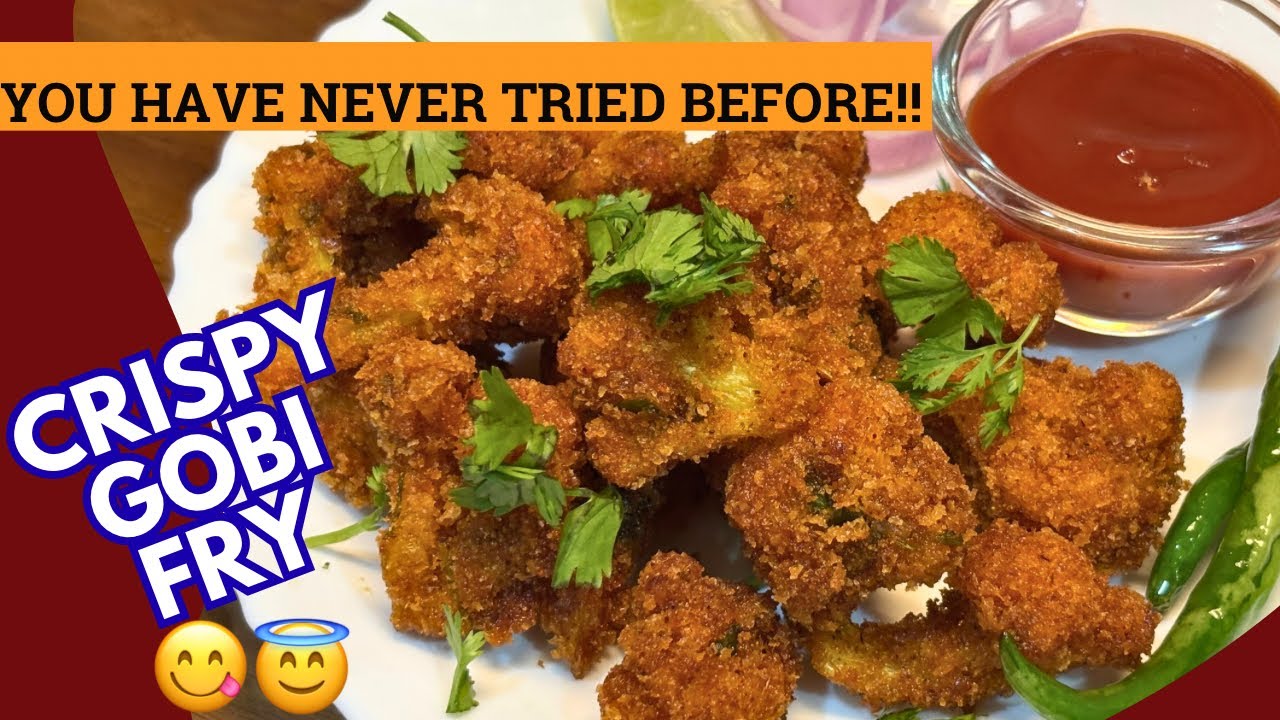 Crispy Gobi Fry Recipe | Restaurant Style Cauliflower Fry😋😇 - YouTube