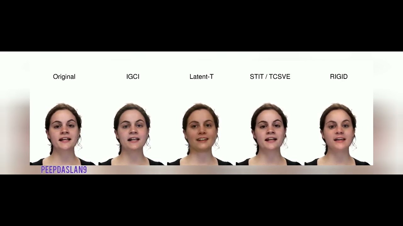 RIGID: Recurrent GAN Inversion and Editing of Real Face Videos - YouTube