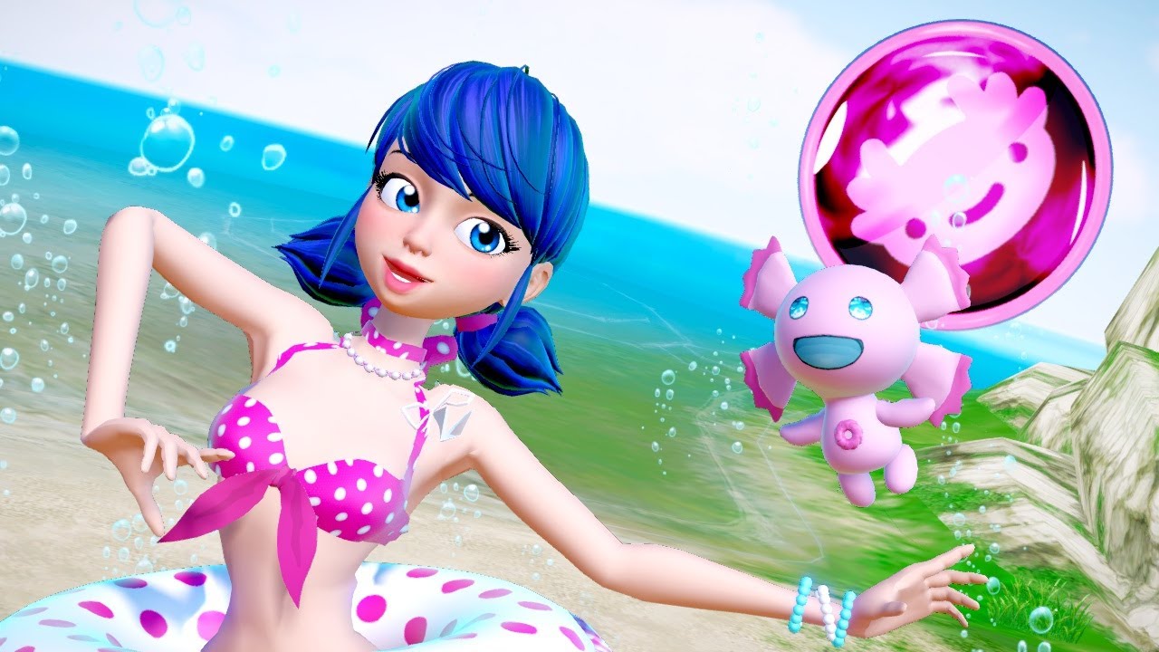 [Miraculous Ladybug] Marinette x Axolotl miraculous (transformation ...