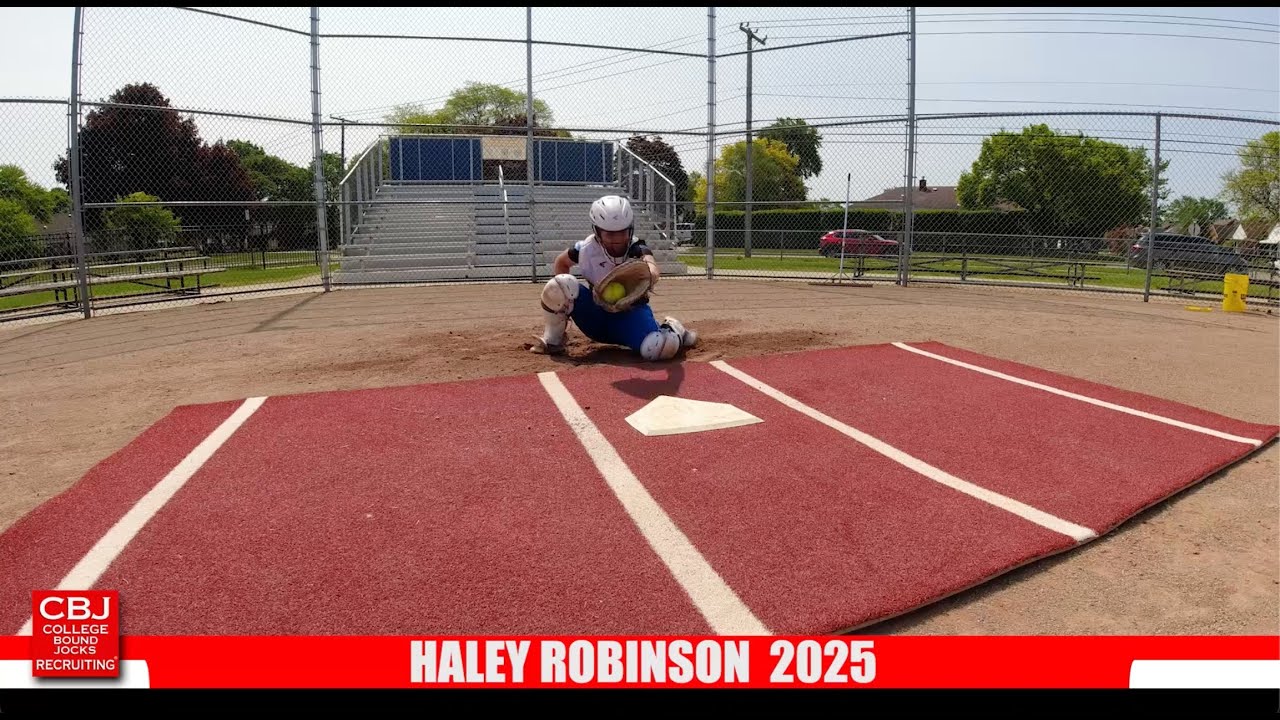 Haley Robinson 2025 Catcher Softball Skills Video - YouTube