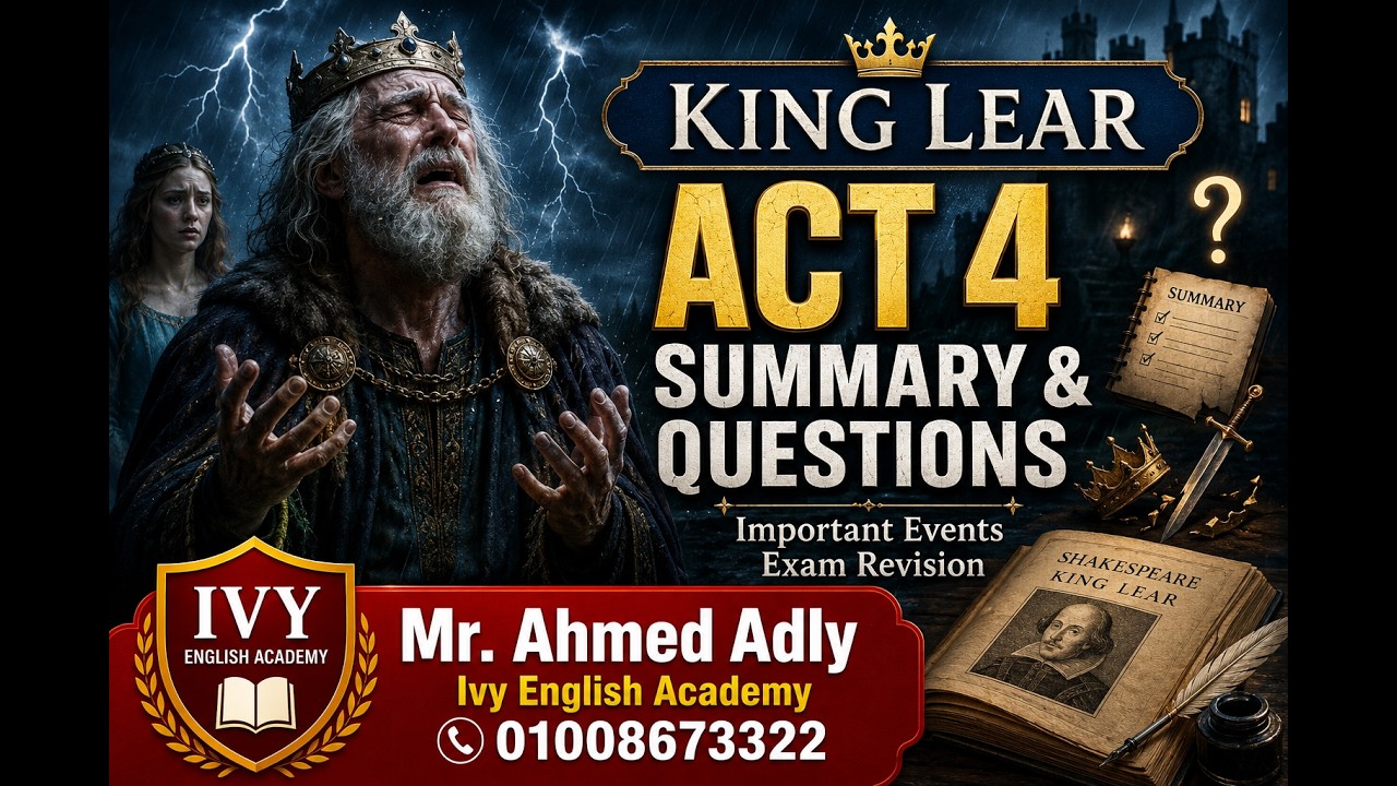 King Lear Act 4 | Summary & Important Questions | Revision - YouTube