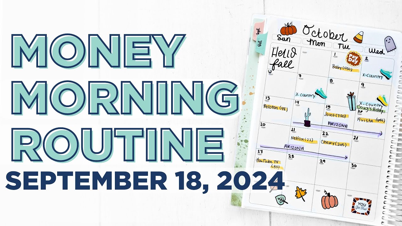 Money Morning Routine | Budget By Paycheck - YouTube