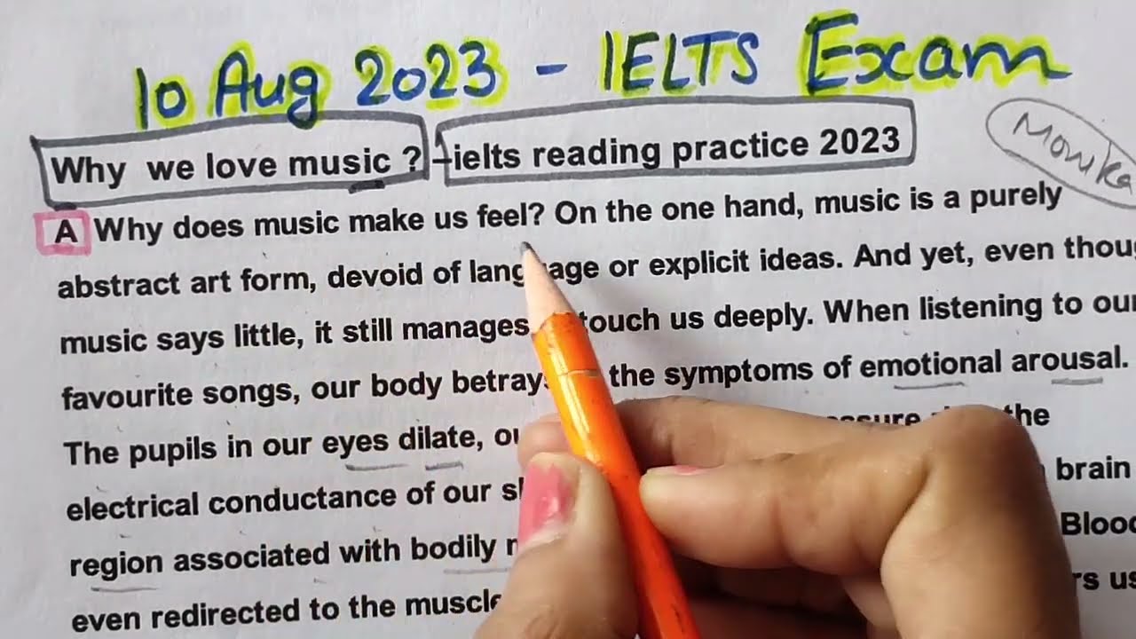 ielts reading tips AND tricks | 2023 ielts examreading why we love music reading answers| ielts ...