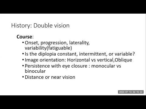 Case presentation of a 50 year old woman with diplopia and progressive ...