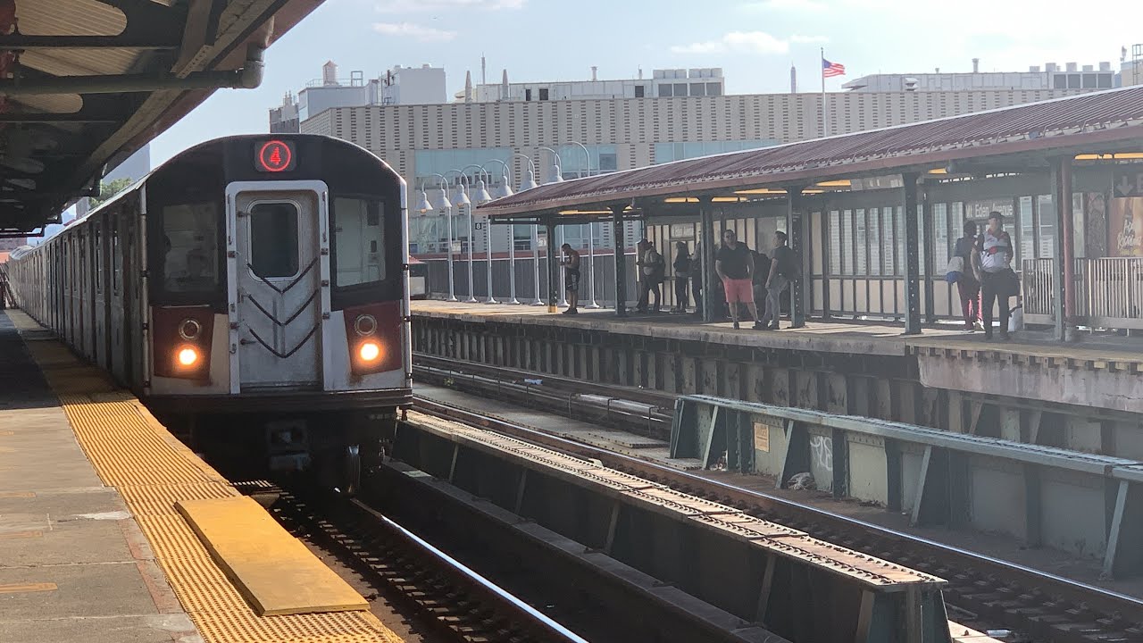 NYCT Subway | (4) Trains At Mount Eden Avenue - YouTube