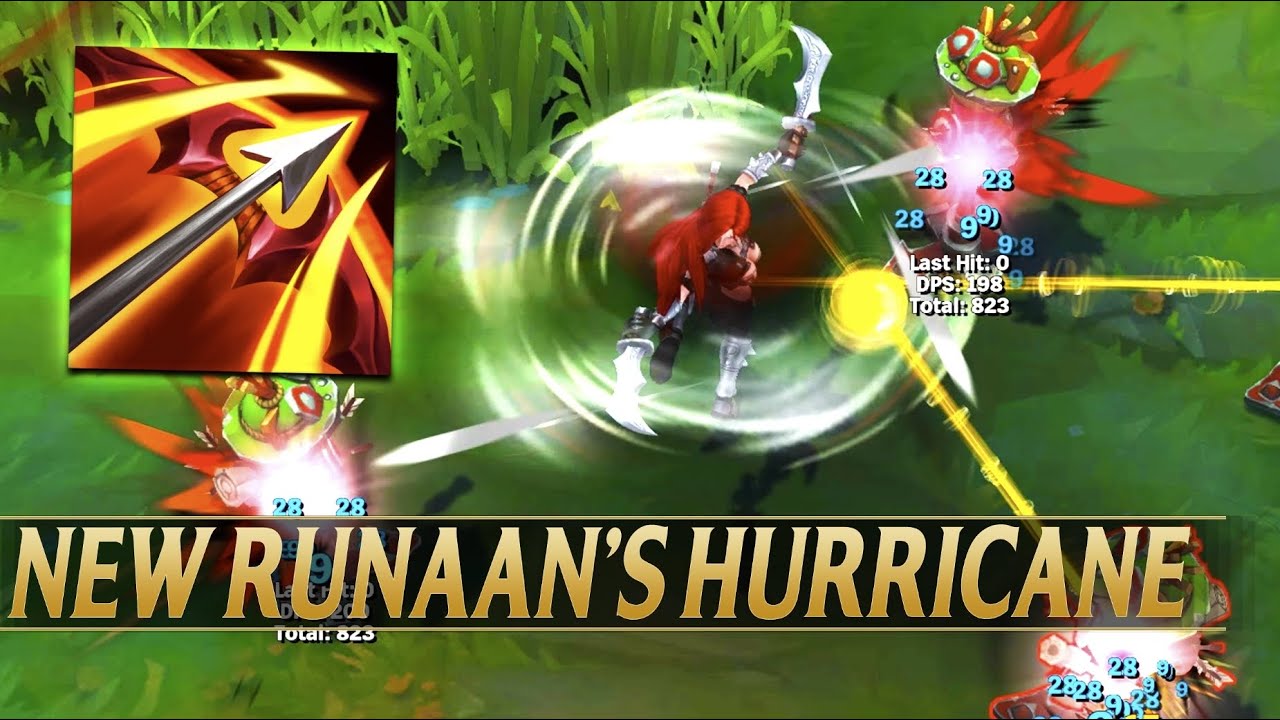 RUNAAN'S HURRICANE WORKS ON MELEE CHAMPIONS NOW - League of Legends ...