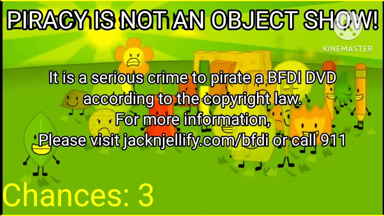 BFDI DVD Anti-Piracy Screen (Extended) - YouTube