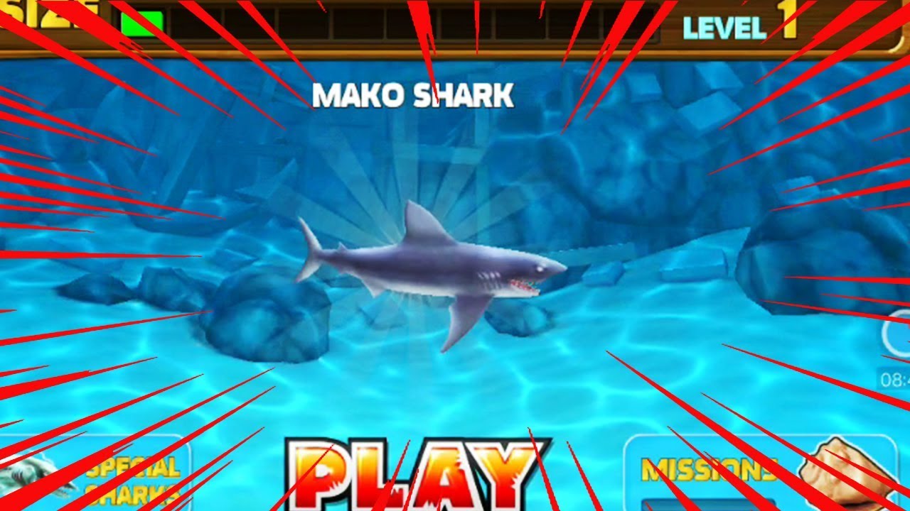 3-Hungry Shark Evolution | MAKO Shark Unlocked 解锁灰鲭鲨 - YouTube
