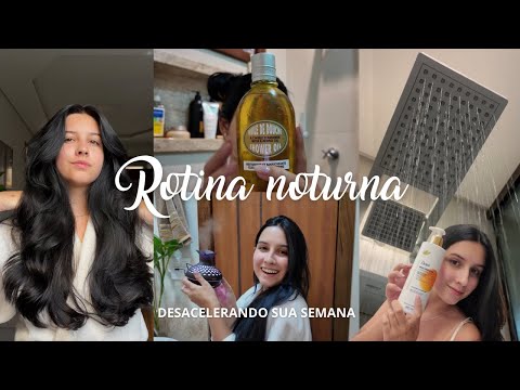 ROTINA NOTURNA | desacelerando sua semana com banho, organização diária, reflexão e conversas…