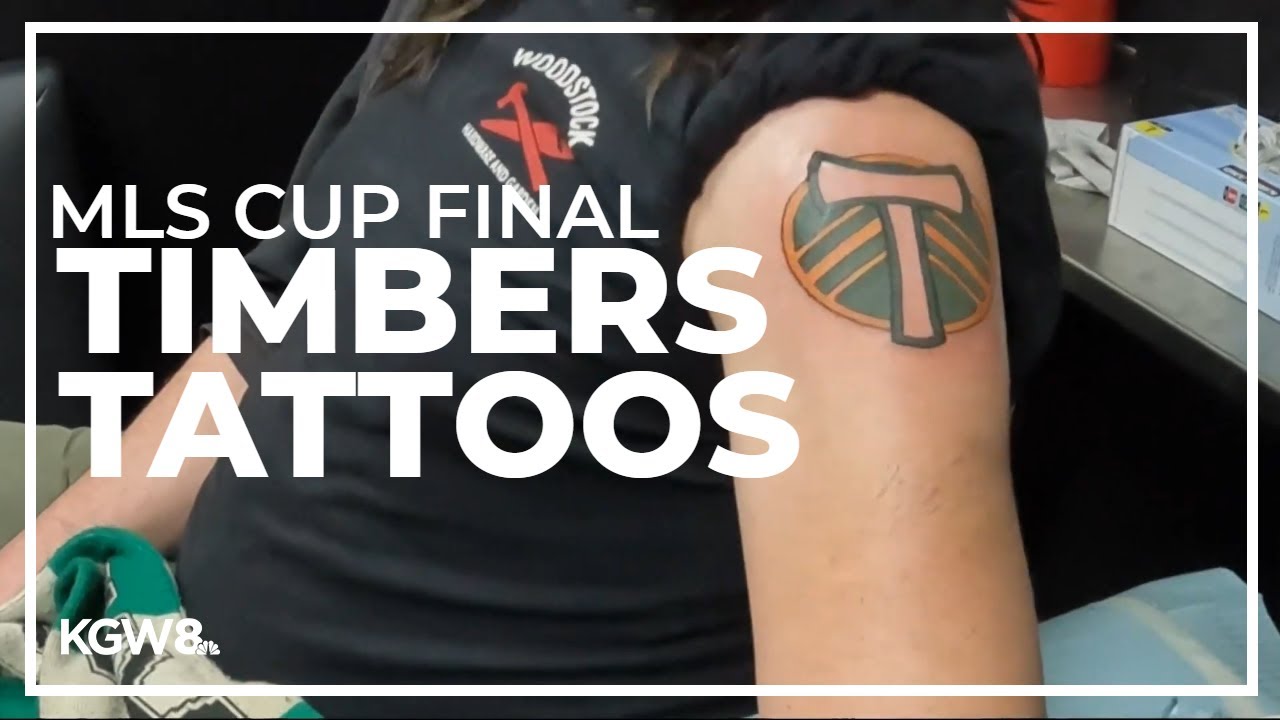 Timbers team up with tattoo shop for MLS Cup giveaway - YouTube