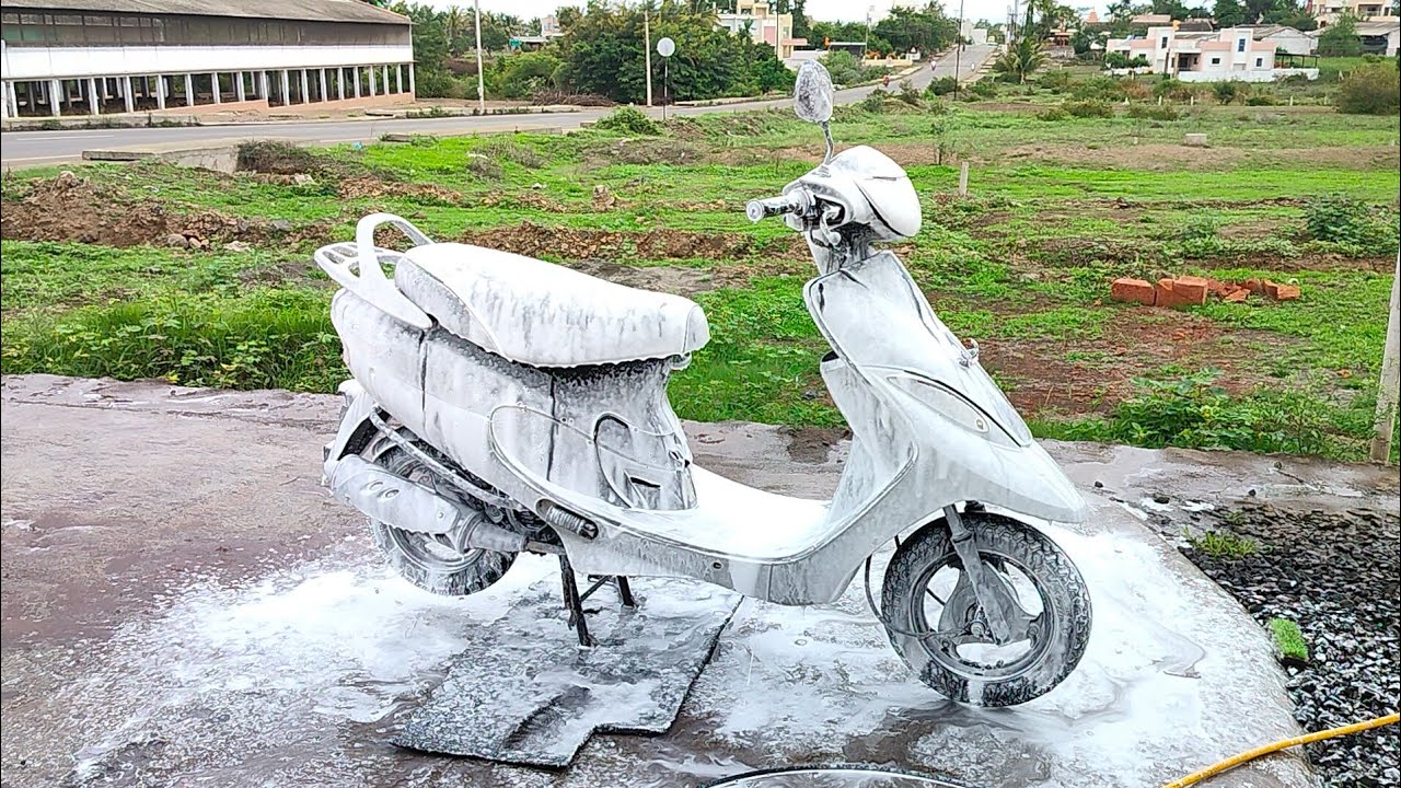 😱😱scooty pep washing//bike washing💥💥 #amazingfact💥💥 #bike #fact # ...