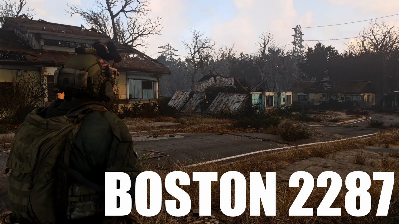 BOSTON 2287 - Modded Fallout 4 PC - YouTube