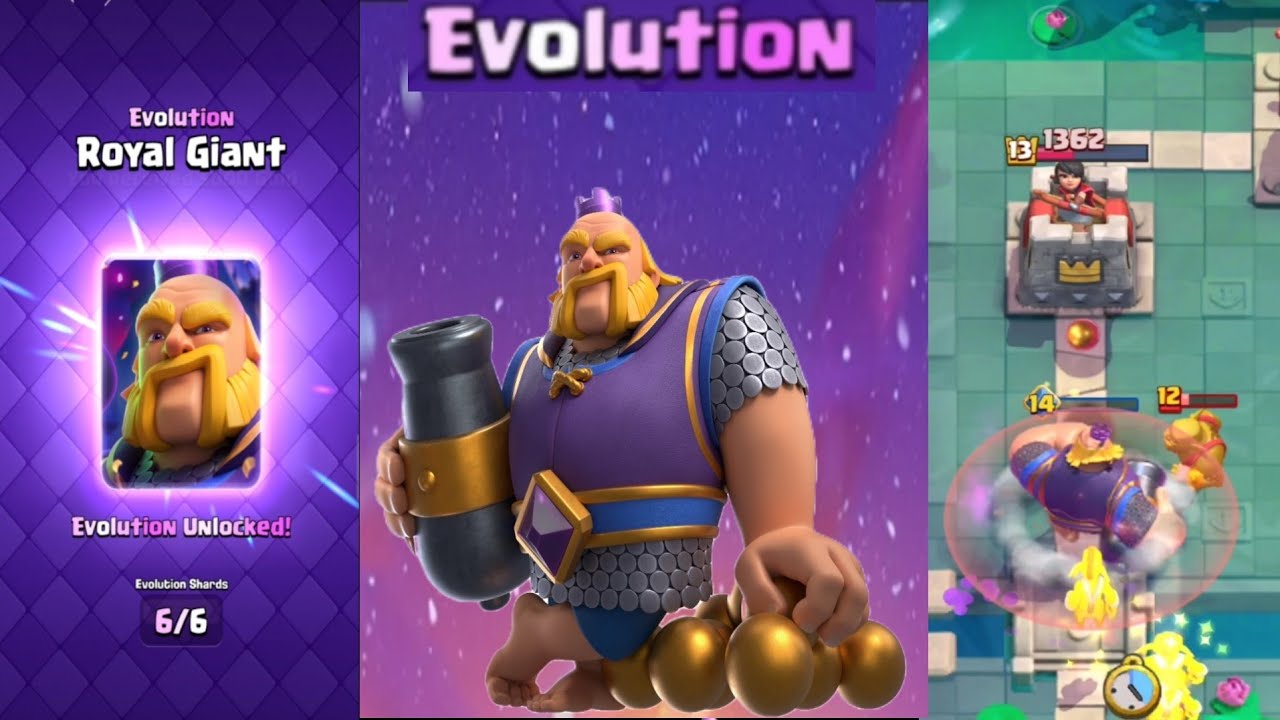 Competitive matches with the evolution royal giant | Clash Royale - YouTube