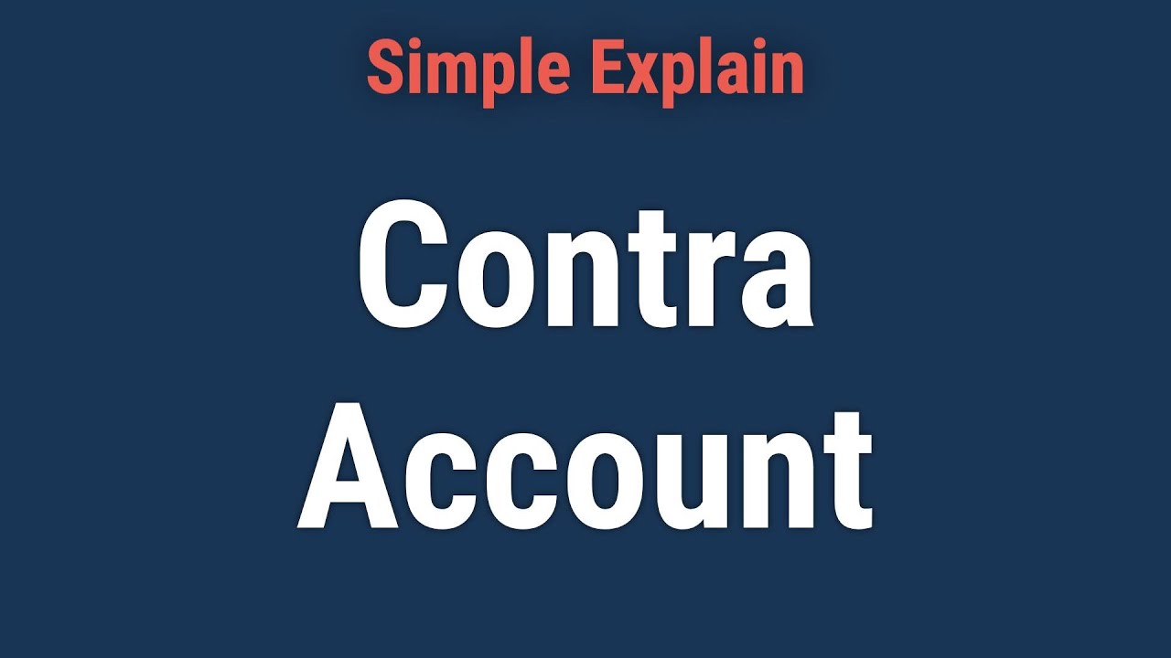 What Is a Contra Account? - YouTube
