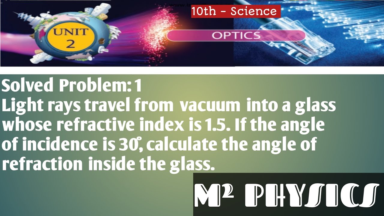 Class 10 / Science- 2. Optics/ Solved problems 1 - YouTube