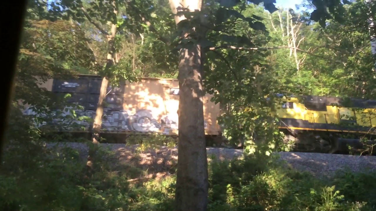 Rare! CSX #4423 leading the NYSW SU-99! - YouTube