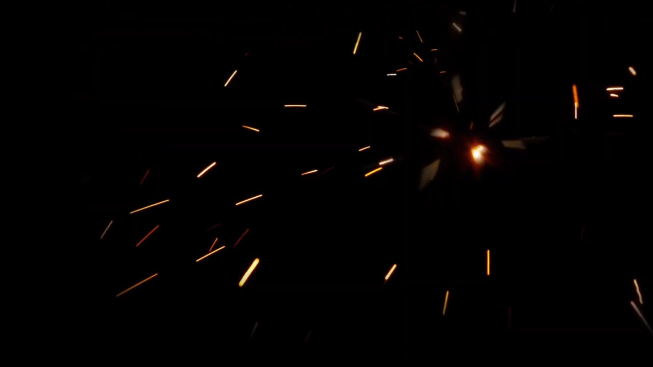 Spark fire black background hd free - YouTube