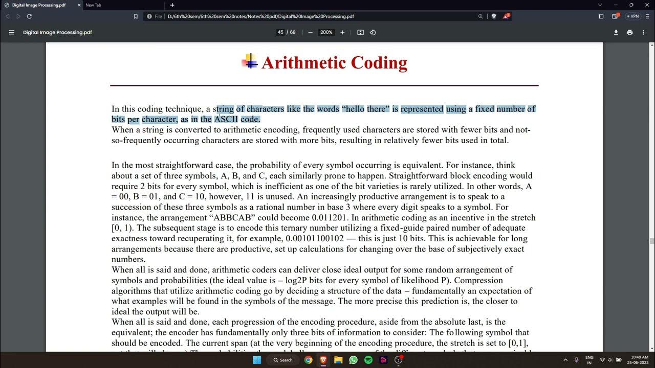 Arithmetic Coding: Advanced Compression in Digital Image Processing - YouTube