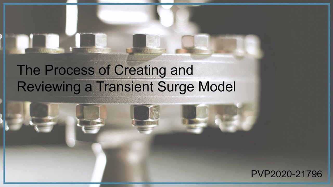 The Process of Creating and Reviewing a Transient Surge Model - YouTube