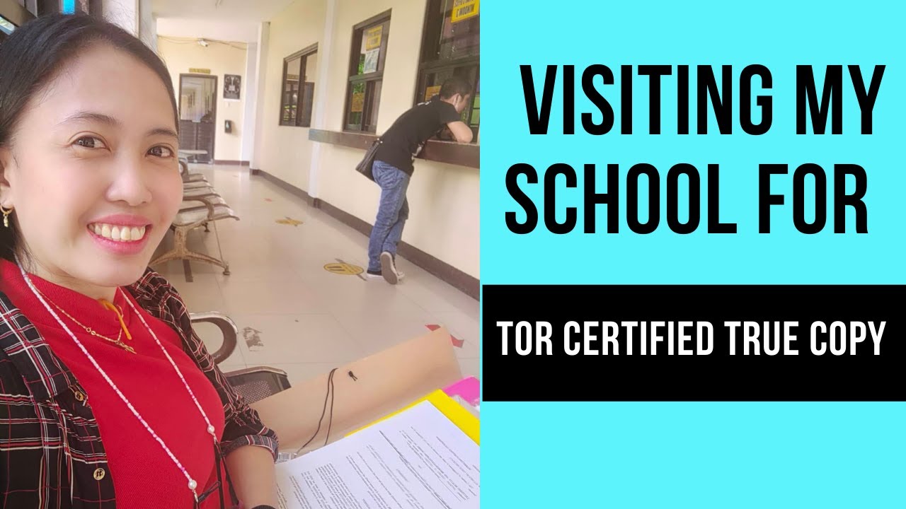 Visiting School for my TOR ( certified true copy) - YouTube
