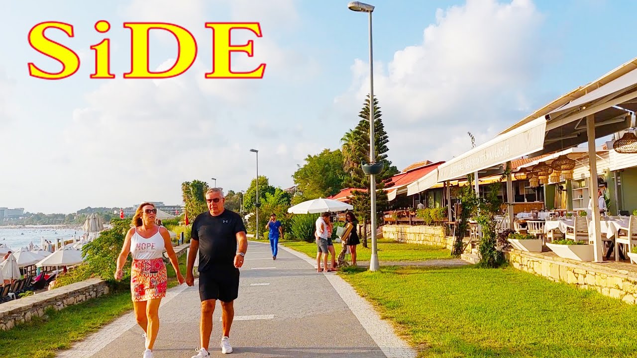 SIDE TüRKEI heute Promenade 2022 .Strand. Meer. #side #türkei - YouTube