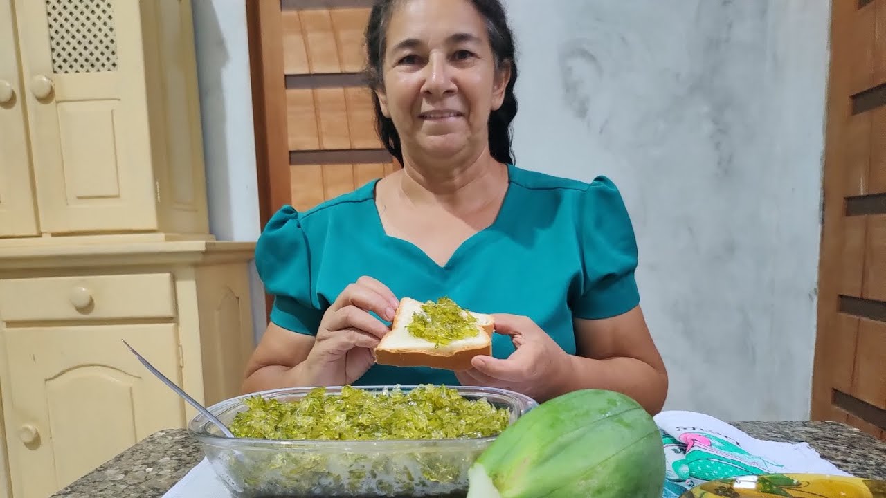 Como fazer doce verde, de mamão verde. - YouTube