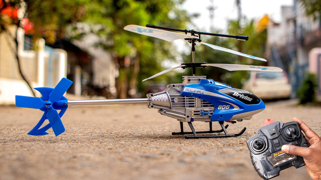 Latest Blue 3.5 Channel Rc helicopter unboxing and Flying test - YouTube
