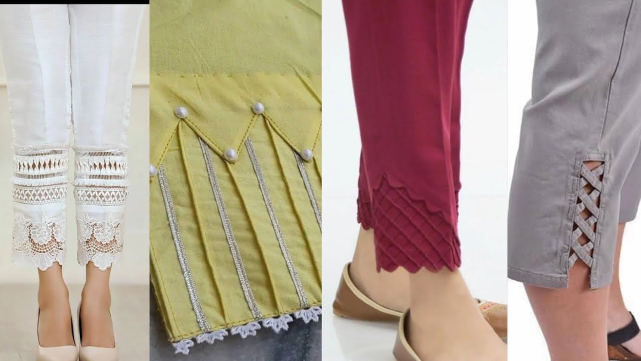 Trendy modern trouser designing ideas for girls.🍎🍄🌹🍃 - YouTube