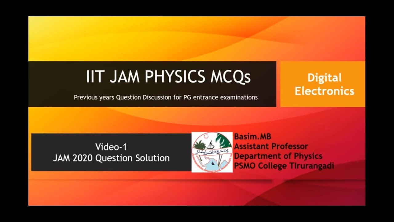 JAM Digital Electronics 1 - YouTube