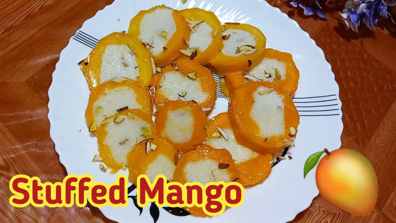 Stuffed Mango Recipe | Stuffed Mango Kulfi | Mango Recipes | Summer ...