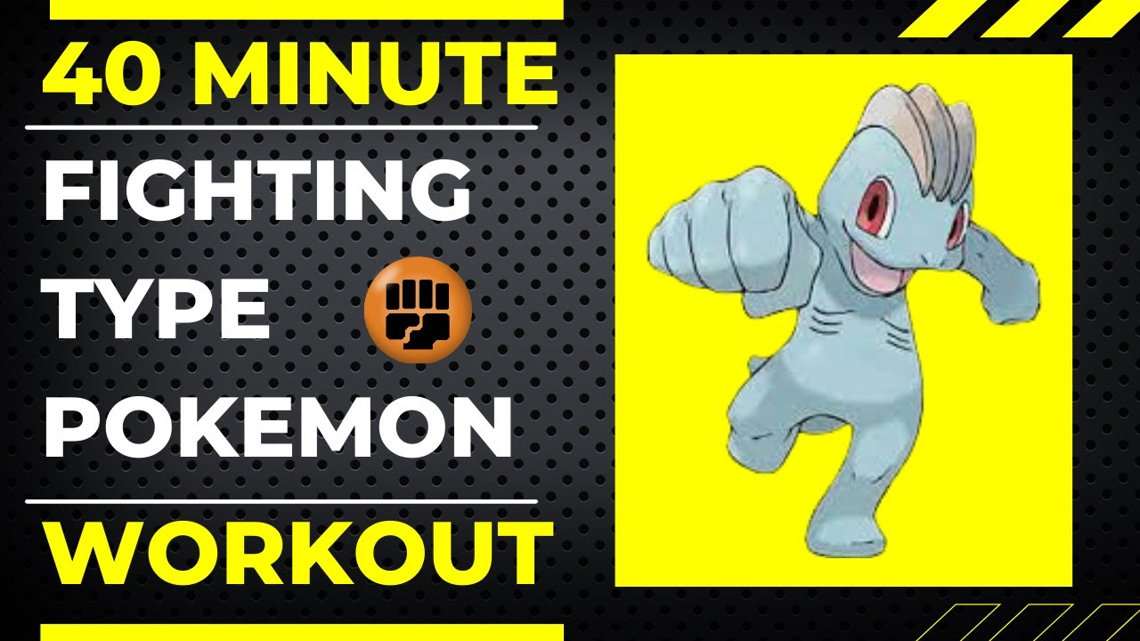 Fighting Type Pokemon Workout! At Home Training - YouTube