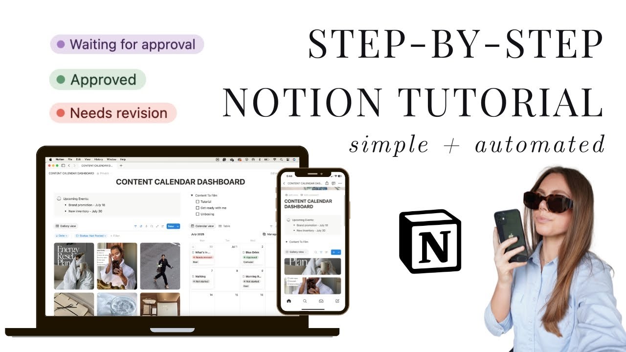 How to Get a Feed View in Notion 💻🤍 | Simple Content Calendar for ...