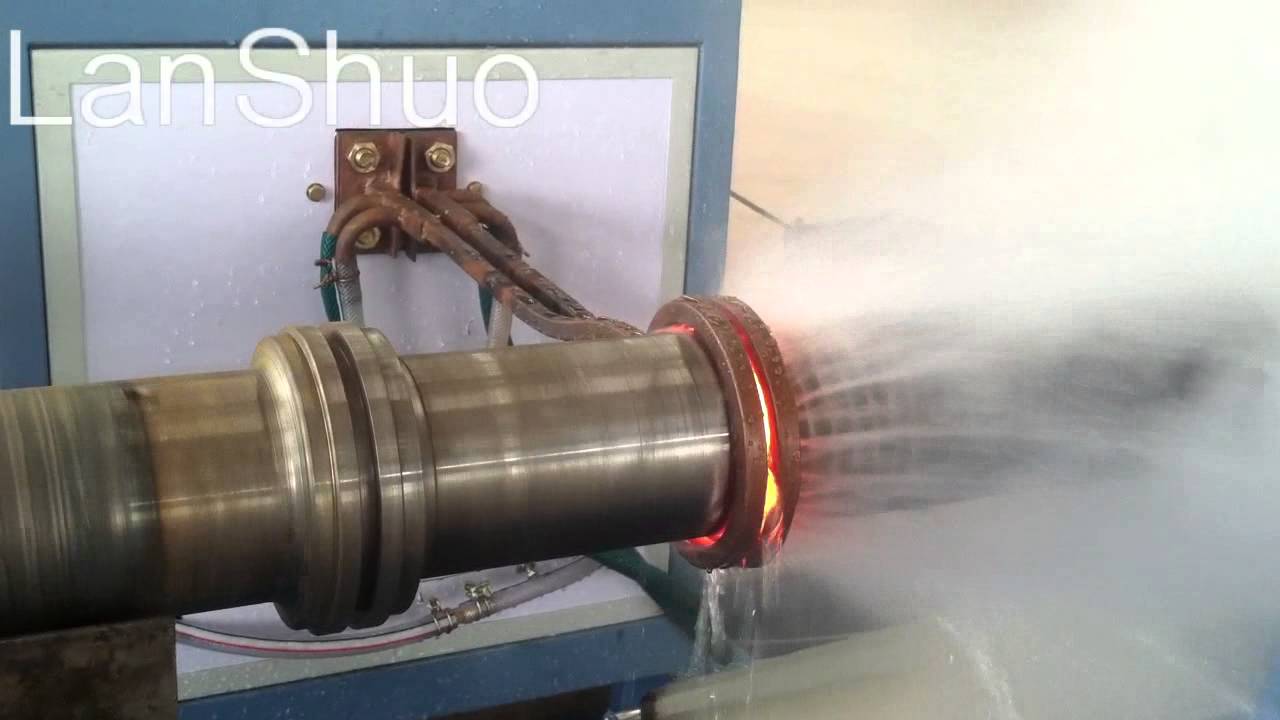 Horizontal Hardening Machine,induction hardening furnace - YouTube