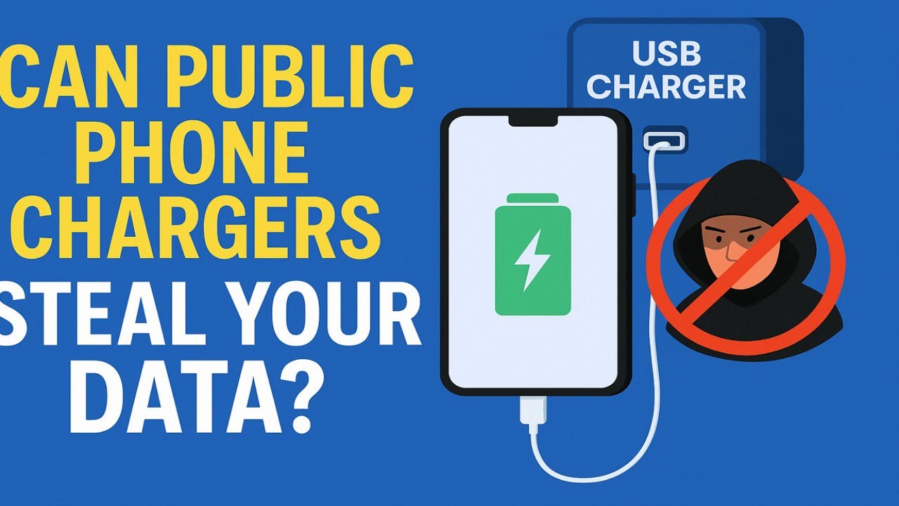 Can Public Phone Chargers Steal Your Data? - YouTube