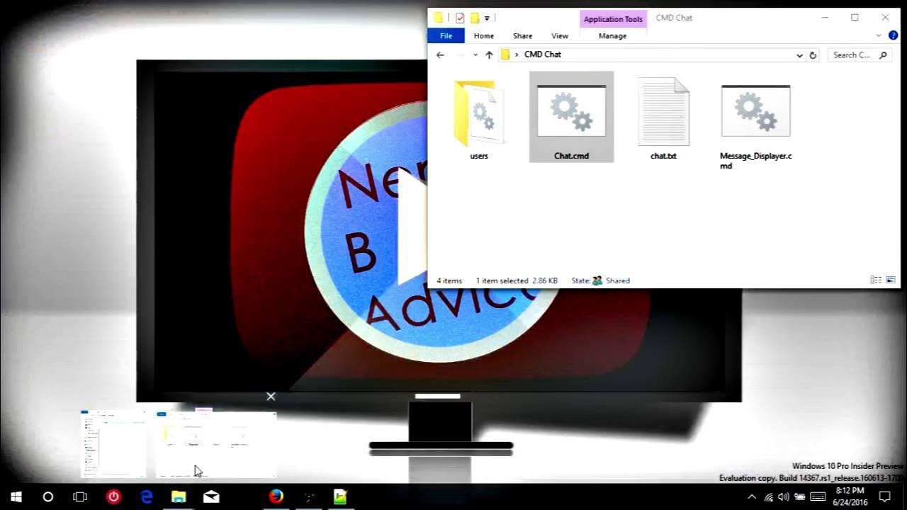 How to Make a Working Batch Chat Program | 2016 - YouTube