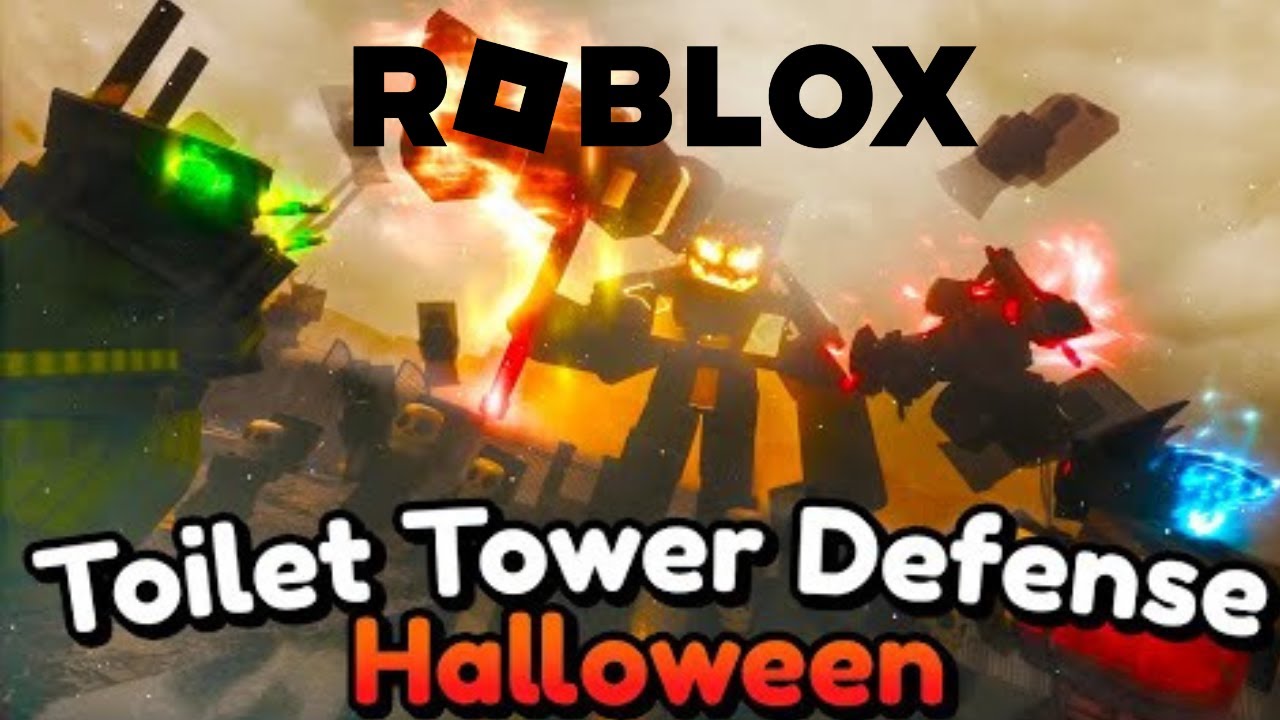 Roblox toilet tower defense Halloween event - YouTube
