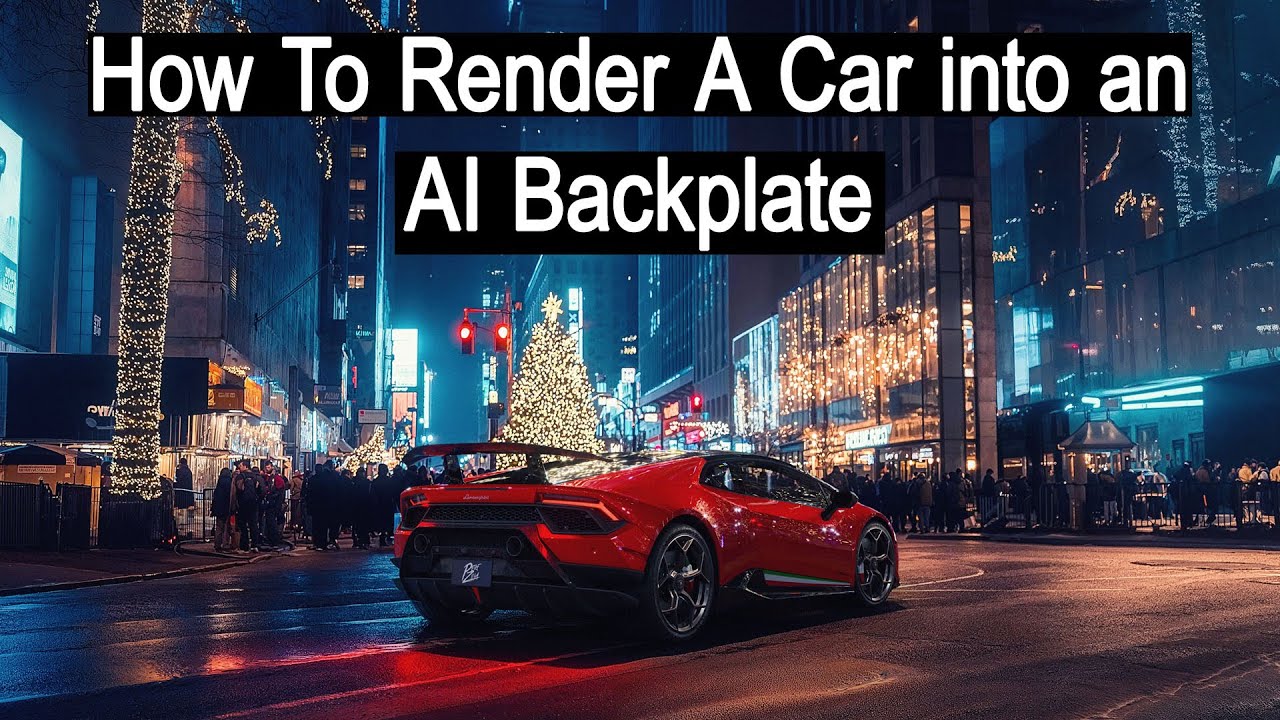 How To Render A Car into an AI Backplate - 3DS Max and Vray - YouTube