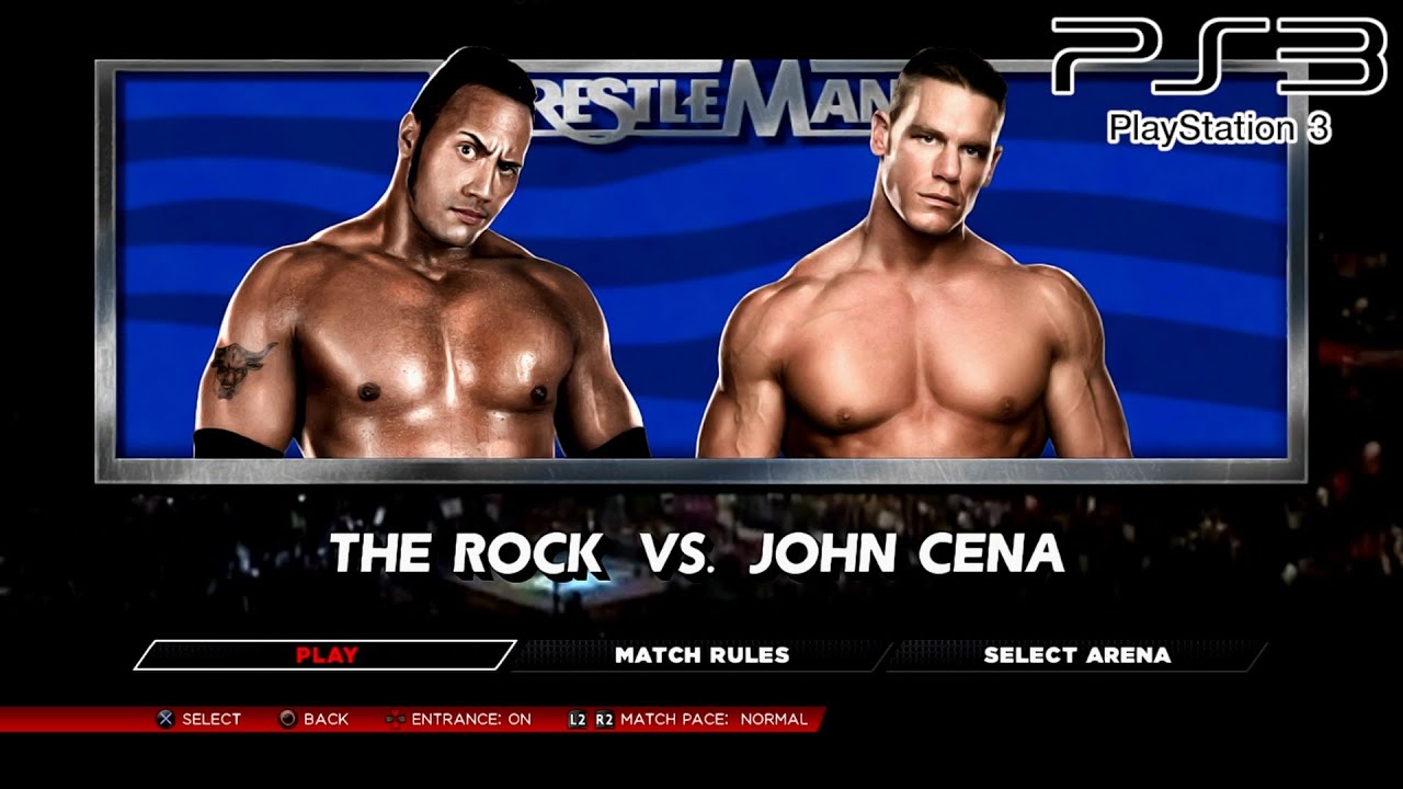 WWE 2K14 PS3 - The Rock (Retro) VS John Cena (Retro) [2K][mClassic ...