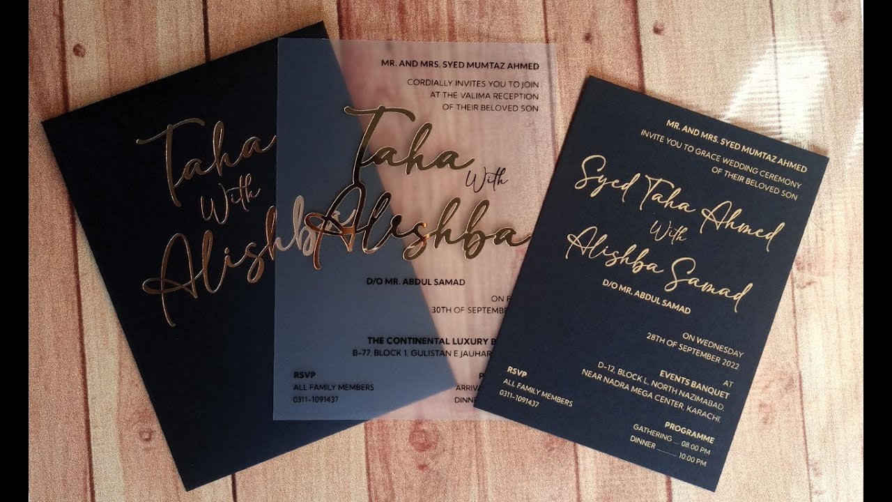 Wedding Card (CG 9675) | Warsi Wedding Cards | Weddings Cards | Wedding ...
