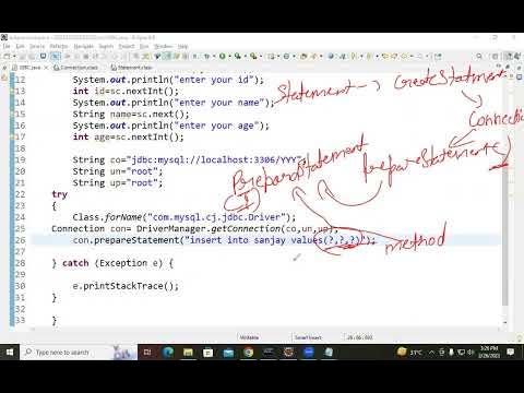 part - 2 JDBC statement and prepared statement in core Java using ...