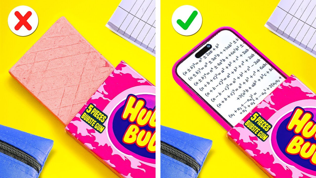 CREATIVE SCHOOL HACKS | Rainbow Hacks and Colourful Tricks by 123 GO ...