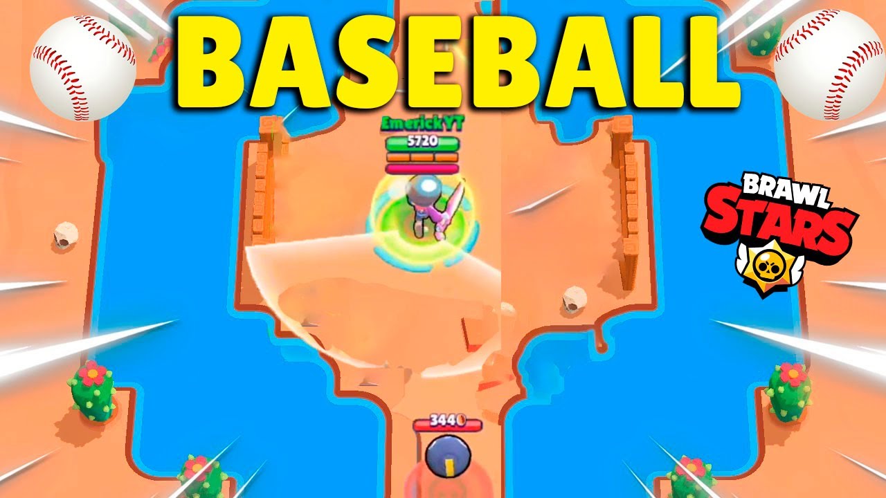 NOVO MINI-GAME! FIZEMOS BASEBALL NO BRAWL STARS - YouTube