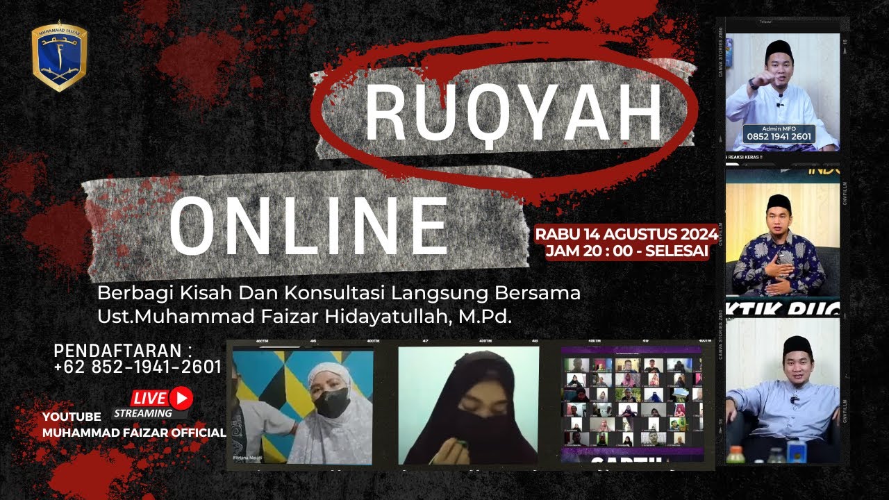 🔴 LIVE | RUQYAH ONLINE BERSAMA USTADZ MUHAMMAD FAIZAR - YouTube
